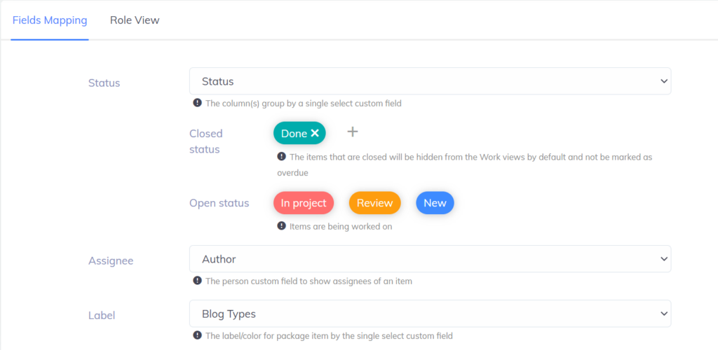 Customize features - UpDiagram