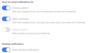 Account settings - UpDiagram